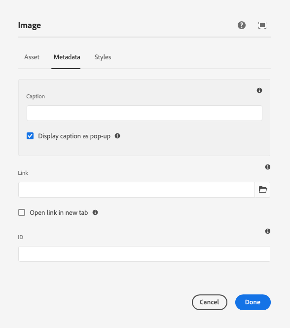 Image Component V2 Adobe Experience Manager