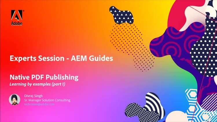 Native PDF Publishing - Learning by examples (part 1) | Adobe Experience Manager