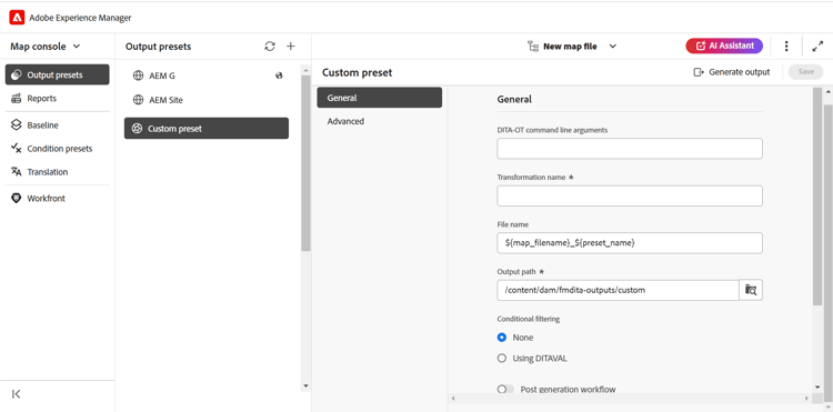 Custom | Adobe Experience Manager