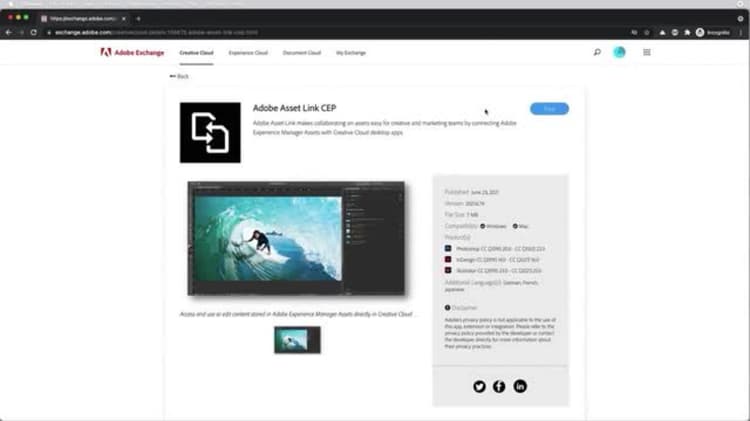 Adobe Asset Link setup | Adobe Experience Manager