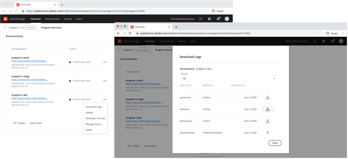 Logs | Adobe Experience Manager Logs | Adobe Experience Manager