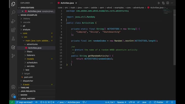 Osgi Services Development Basics Adobe Experience Manager