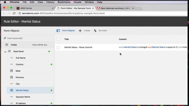 Rule Editor Improvements in AEM Forms | Adobe Experience Manager