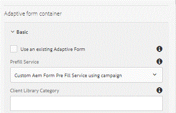 Prefilling Adaptive Form using ACS Profile | Adobe Experience Manager