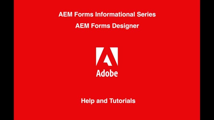 Create simple form using designer | Adobe Experience Manager