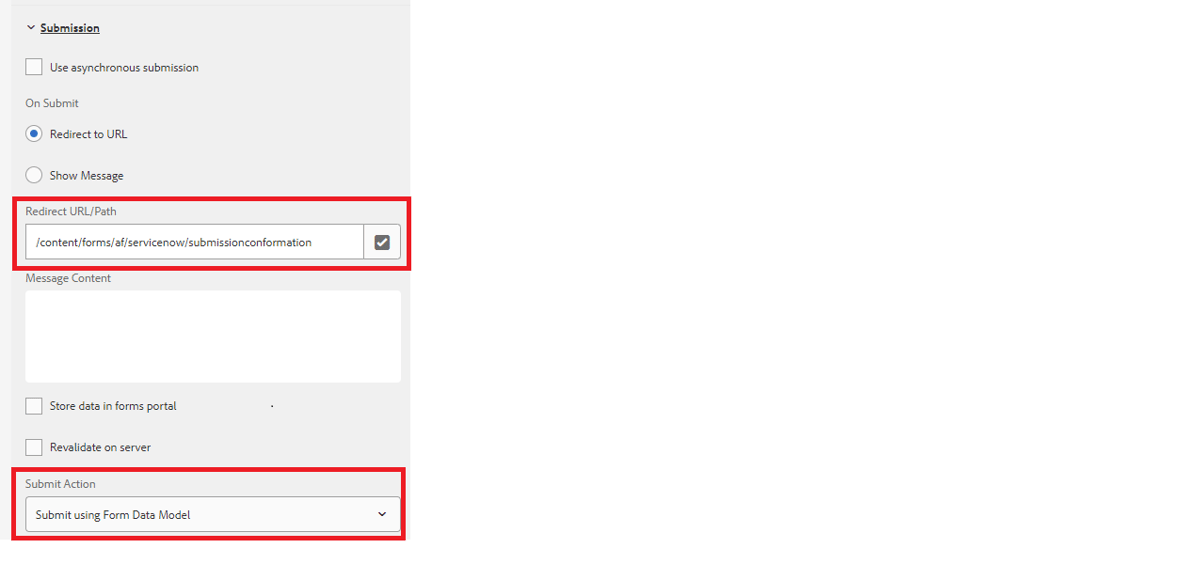 Display submission id on form submission | Adobe Experience Manager