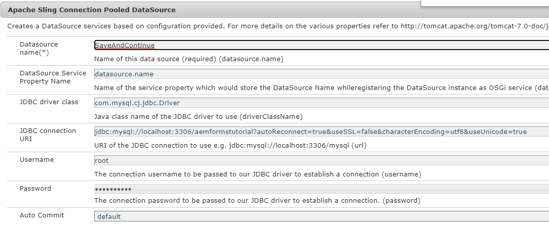 Storing And Retrieving Form Data From Mysql Database Configure Data Source Adobe Experience