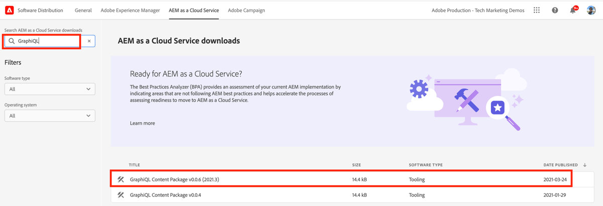 Install GraphiQL IDE on AEM 6.5 | Adobe Experience Manager
