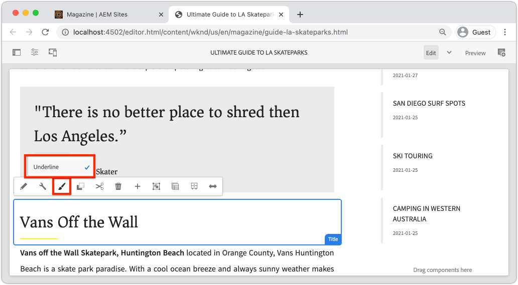 Developing with the Style System | Adobe Experience Manager