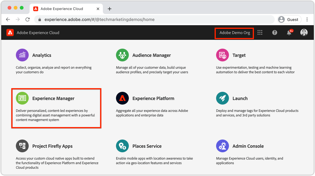 Create a site | AEM Quick Site Creation | Adobe Experience Manager