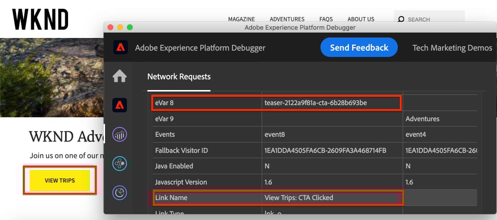 Track clicked component with Adobe Analytics | Adobe Experience Manager