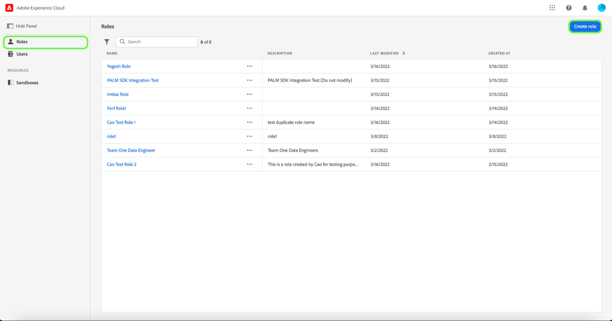 Attribute-based Access Control Create a Role | Adobe Experience Platform