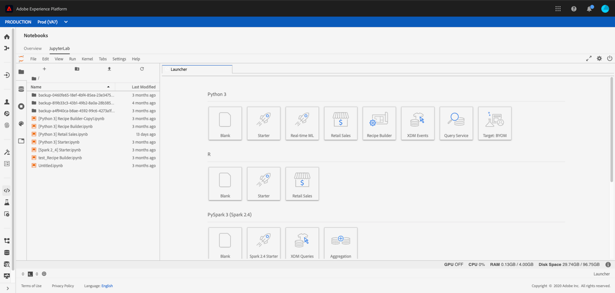 Query Service in Jupyter Notebook | Adobe Experience Platform