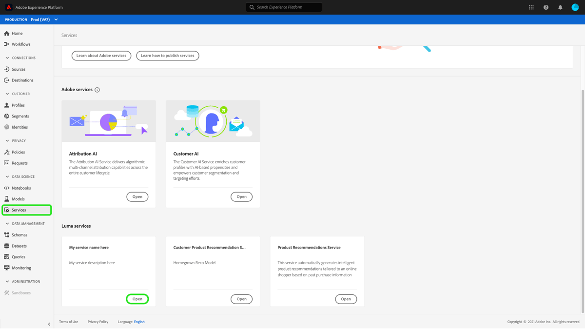 Schedule a Model in the Data Science Workspace UI | Adobe Experience ...
