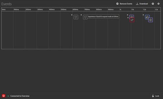 Events Tab | Adobe Experience Platform