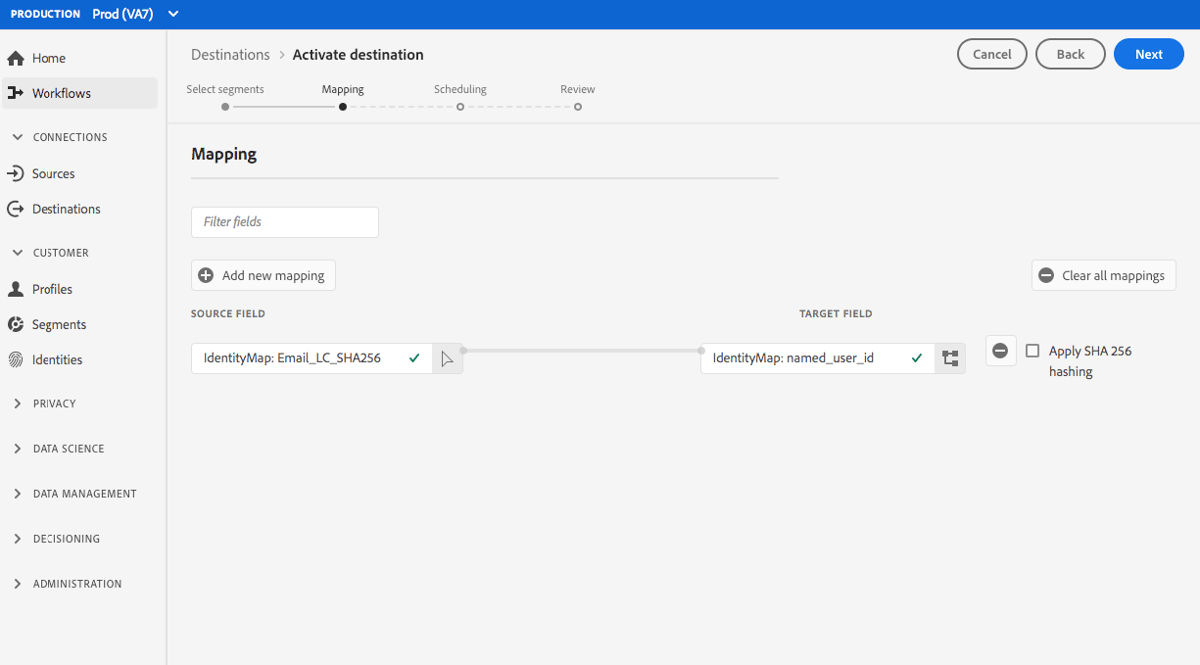 Airship Tags connection | Adobe Experience Platform