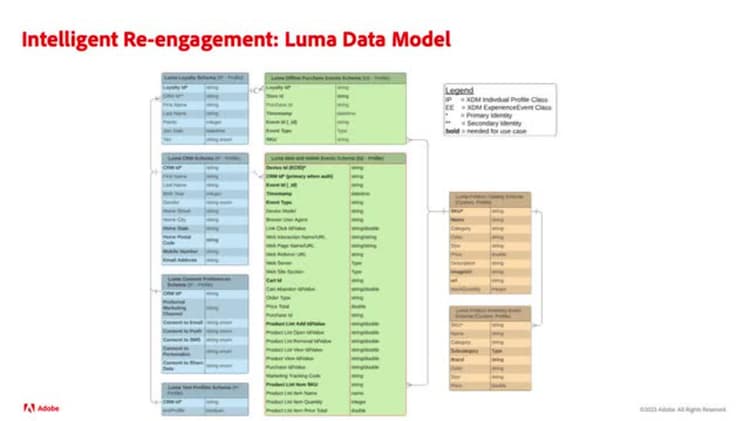 Intelligent Re-engagement Luma examples | Adobe Real-Time Customer Data Platform