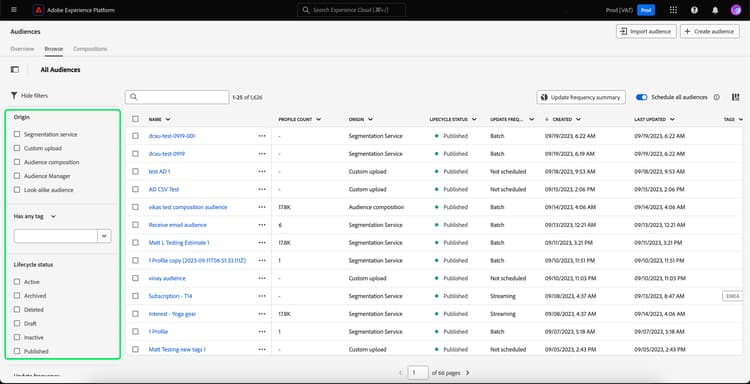 Segmentation Service UI Guide | Adobe Experience Platform