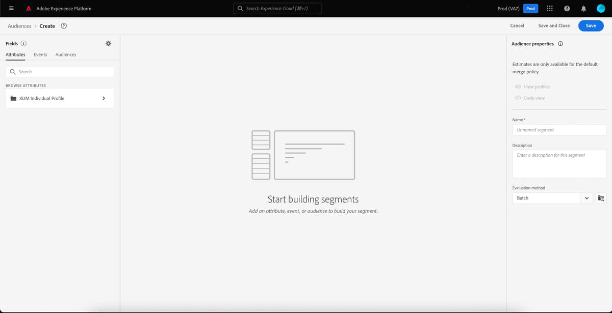 Segment Builder UI Guide | Adobe Experience Platform