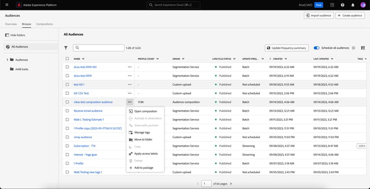 Segmentation Service UI Guide | Adobe Experience Platform