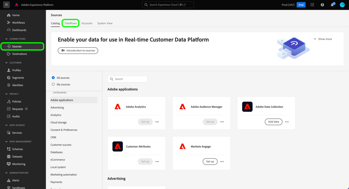 Monitor Dataflows for Streaming Sources in the UI | Adobe Experience ...