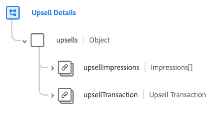 Upsell Details Schema Field Group | Adobe Experience Platform