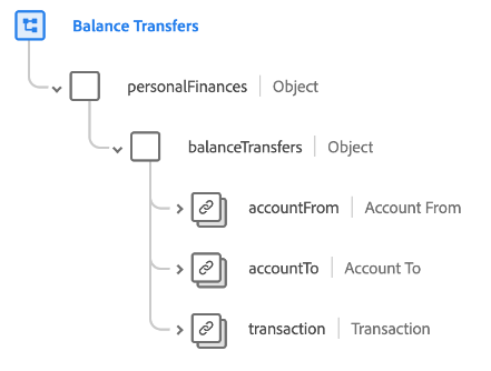 Balance Transfers Schema Field Group | Adobe Experience Platform