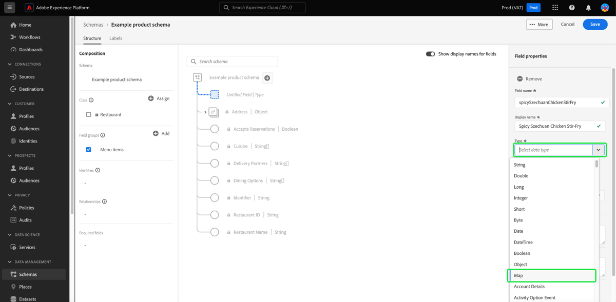 Define Map Fields in the UI | Adobe Experience Platform Define Map Fields in the UI | Adobe Experience Platform