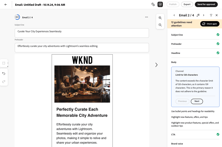 Brand validation in Adobe GenStudio for Performance Marketing | Adobe ...