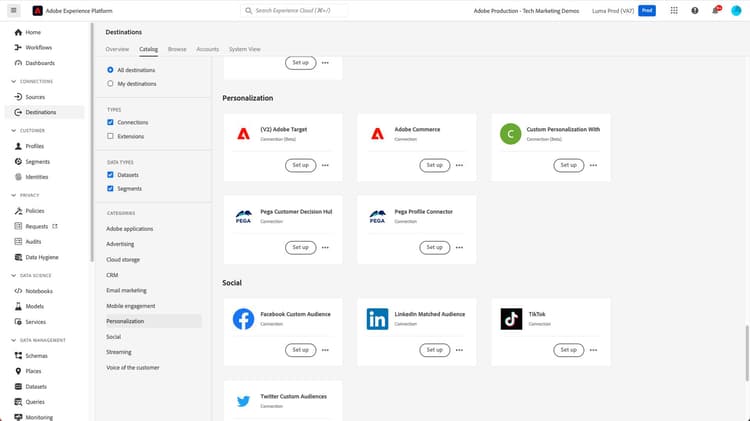 Integrate Real-Time CDP and Target with Web SDK and Target destination ...