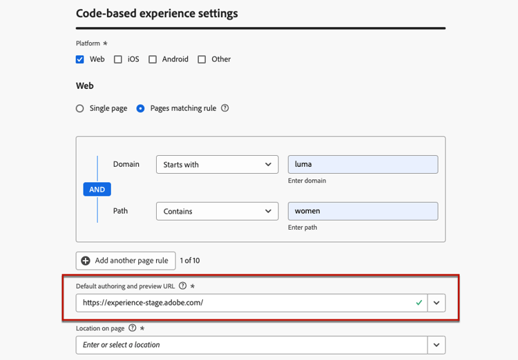 Code-based configuration | Adobe Journey Optimizer