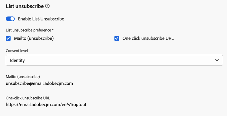 Configure email settings | Adobe Journey Optimizer