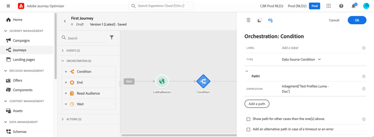 Get started with journey activities | Adobe Journey Optimizer