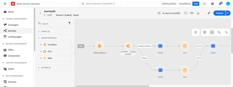 Use an audience in a journey | Adobe Journey Optimizer