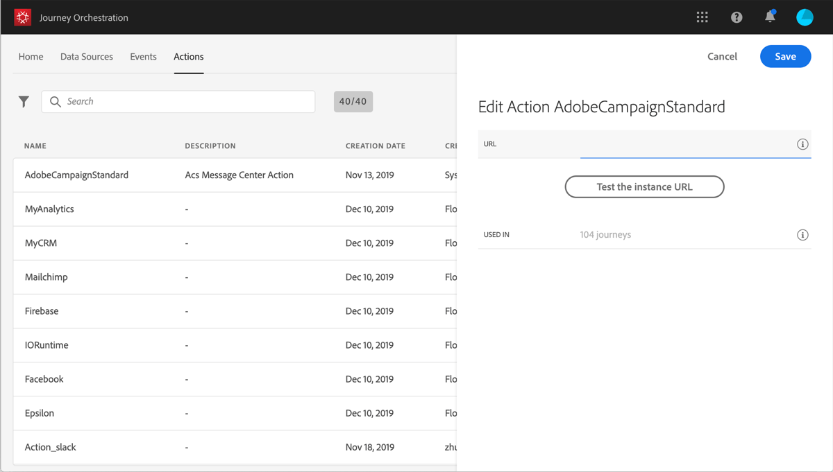 Working with Adobe Campaign | Adobe Journey Orchestration