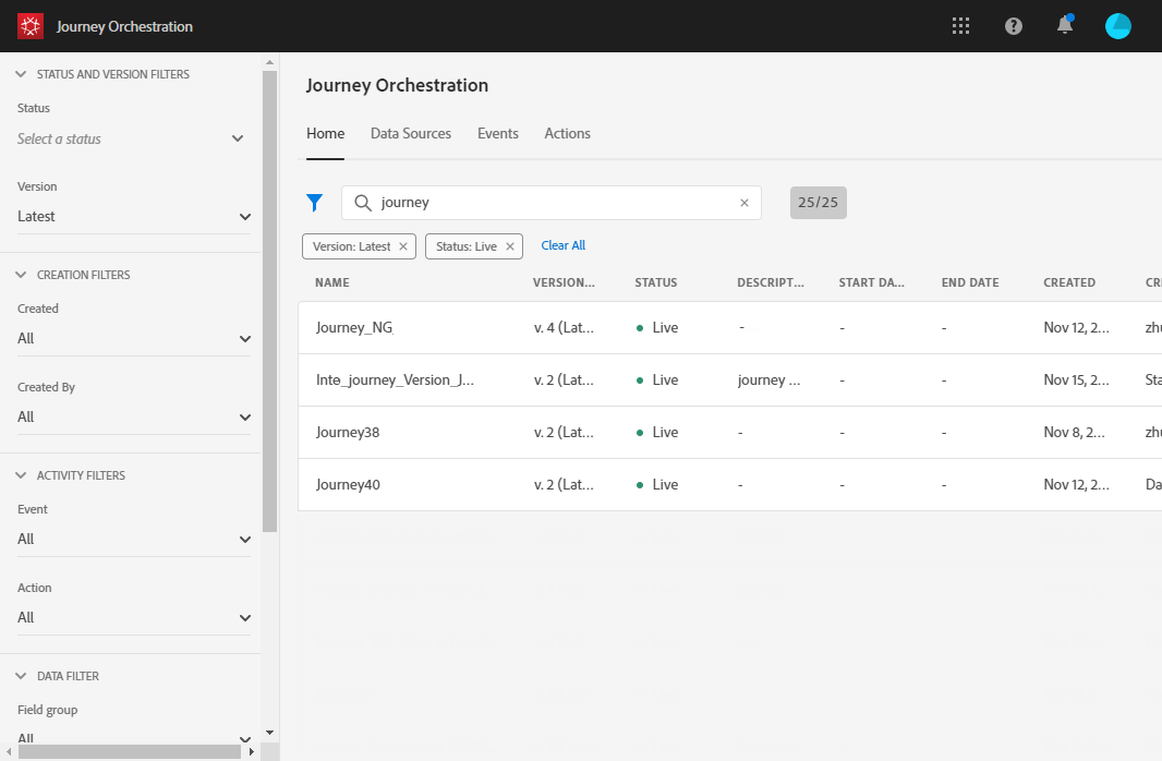 Creating your journey reports | Adobe Journey Orchestration