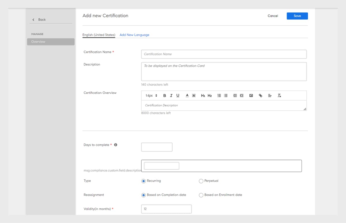 Certifications | Adobe Learning Manager