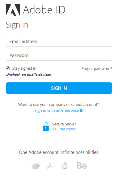 User log in | Adobe Learning Manager