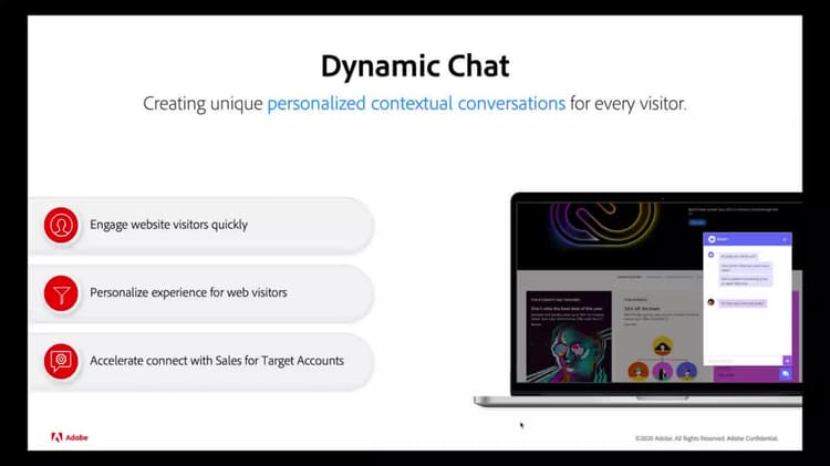 Product tour of Dynamic Chat | Adobe Marketo Engage