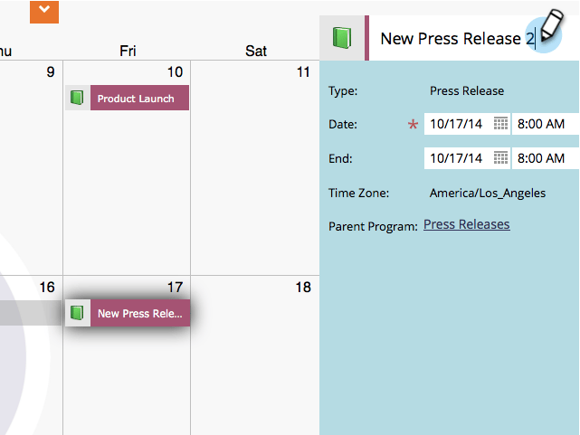 Edit Entries Directly In the Marketing Calendar | Adobe Marketo Engage