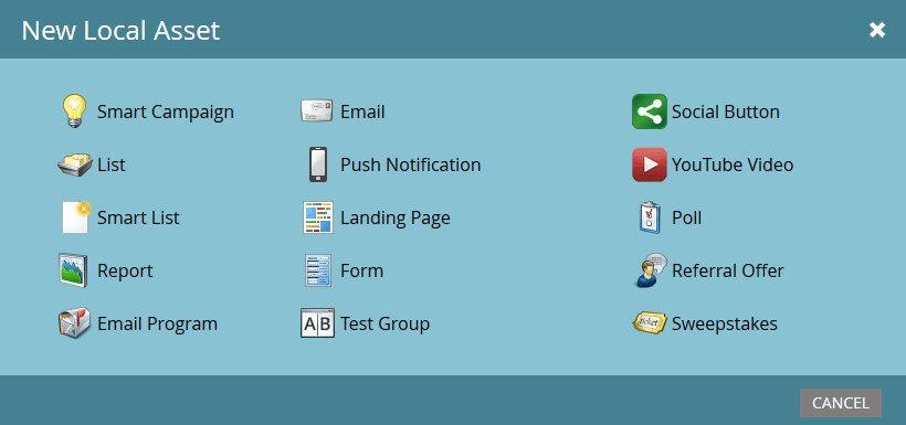 Understanding Local Assets in a Program | Adobe Marketo Engage