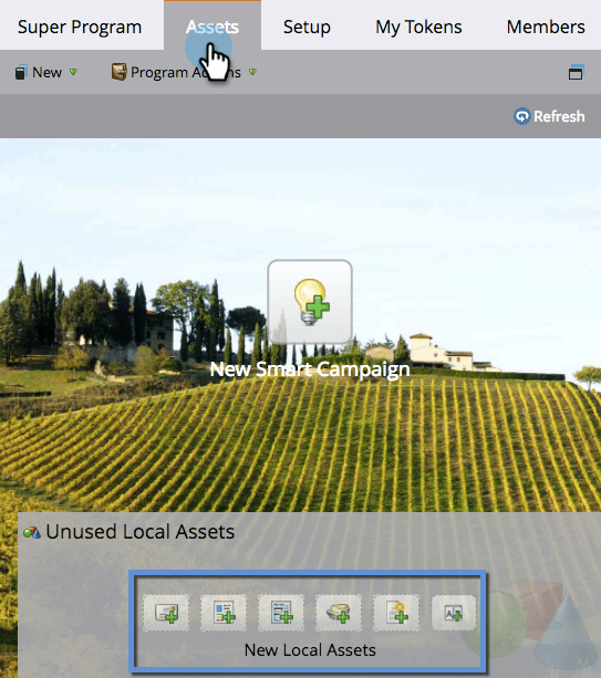 Using the Assets Tab | Adobe Marketo Engage