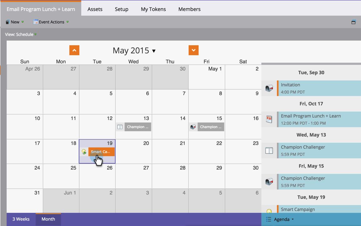 Reschedule a Batch Smart Campaign in the Program Schedule View | Adobe ...