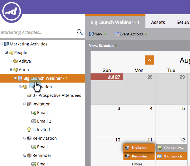 Rescheduling an Entire Program from the Schedule View | Adobe Marketo ...
