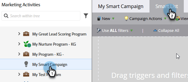 Define Smart List for Smart Campaign | Trigger | Adobe Marketo Engage