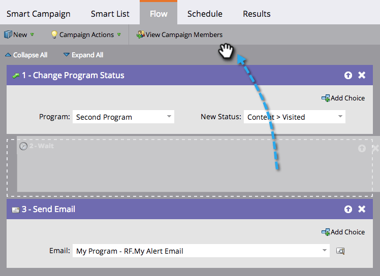 Reorder the Flow Steps in a Smart Campaign | Adobe Marketo Engage