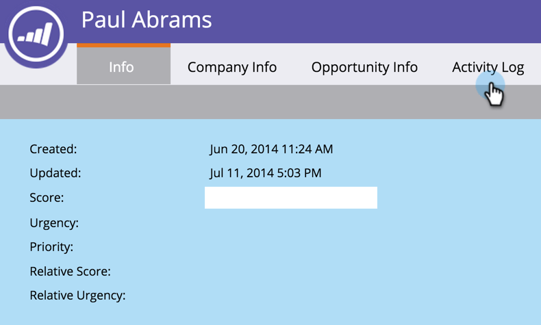 Filter Activity Types in the Activity Log of a Person | Adobe Marketo ...