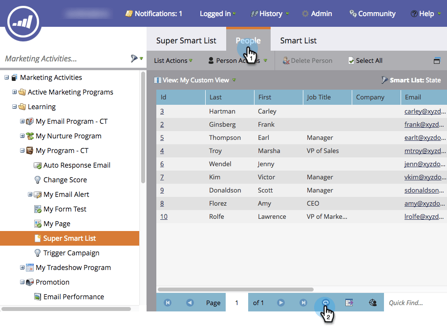Refresh a List or Smart List | Adobe Marketo Engage