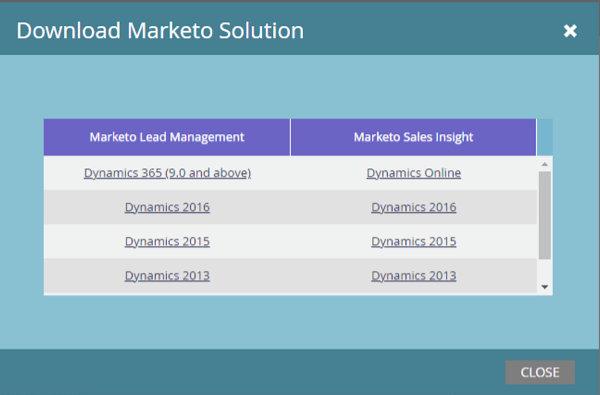 Marketo Plugin Releases for Microsoft Dynamics | Adobe Marketo Engage