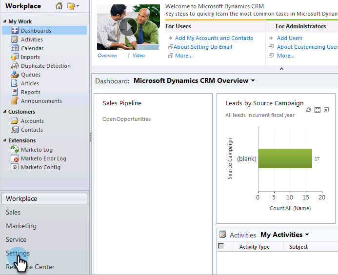 Step 1 of 3 -Install the Marketo Solution (2011 On-Premises) | Adobe ...